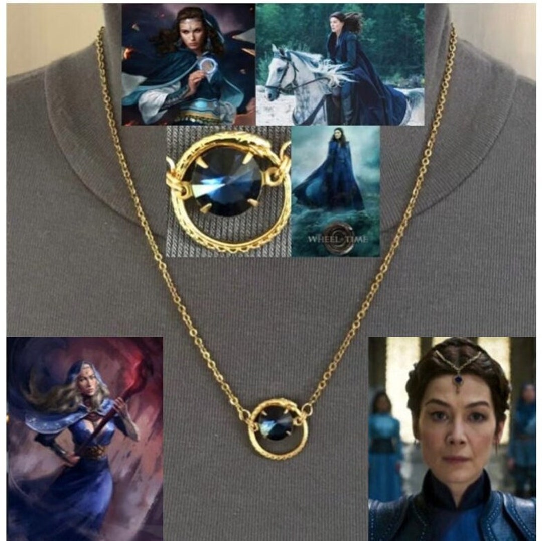 Moiraine's Necklace Wheel of Time Fantasy Series Aes Sedai Blue Ajah ...