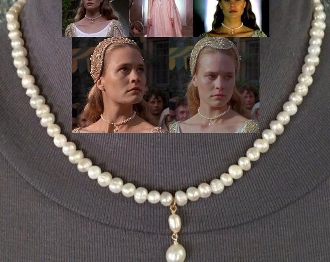 The Princess Bride Buttercup's Real Natural Pearls Pearl Drop Necklace ...