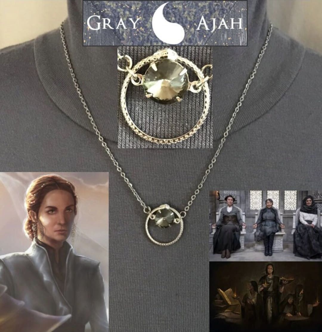 Andaya's Necklace Wheel of Time Aes Sedai Gray Ajah Handmade Silver ...