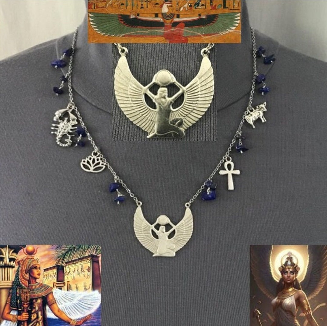 Isis: the Grear Mother Goddess Egyptian Mythology Handmade Necklace ...
