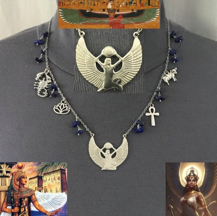 Isis: the Grear Mother Goddess Egyptian Mythology Handmade Necklace ...