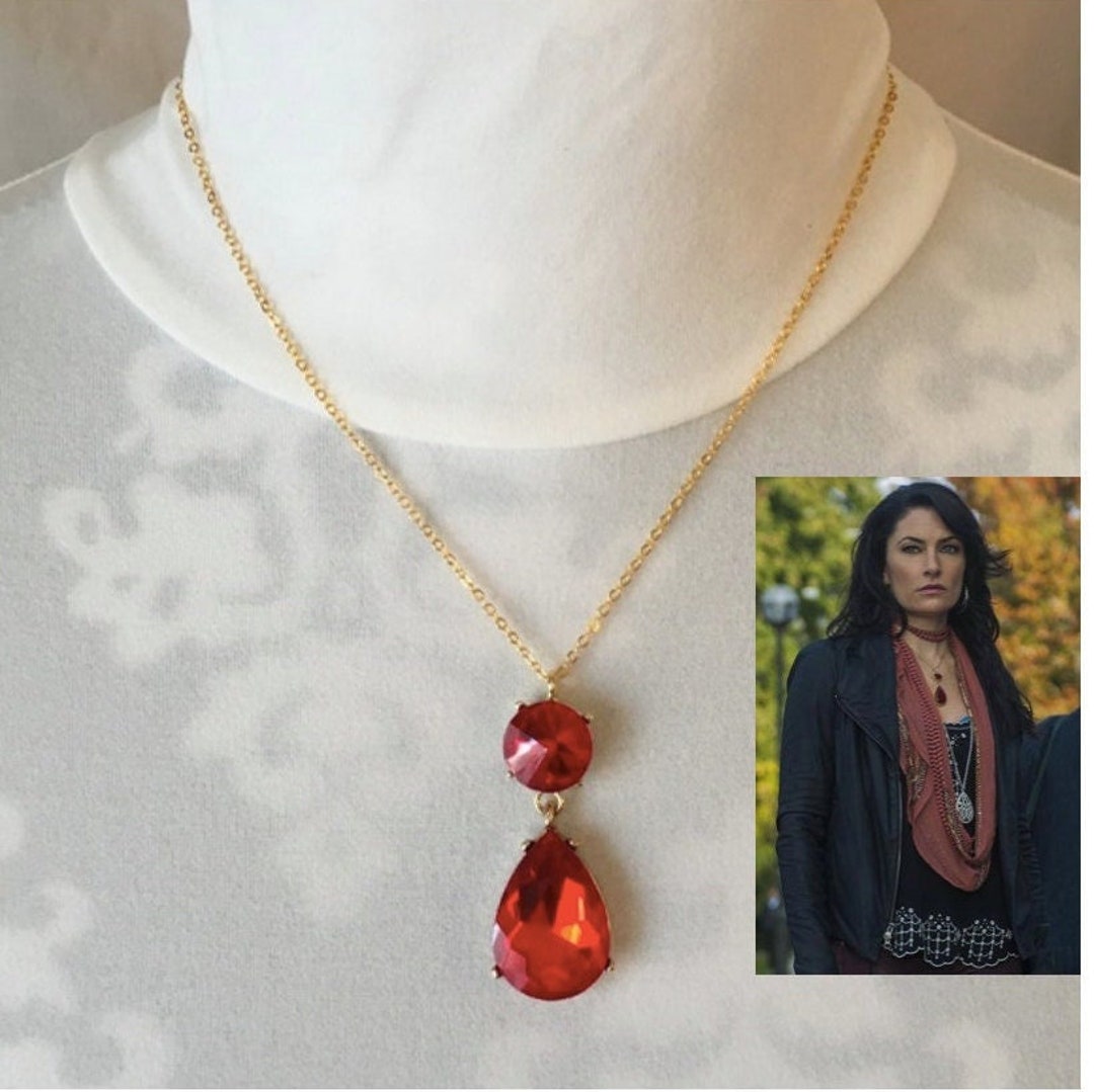 Witches of East End Handmade Replica of Wendys Double Ruby Teardrop ...