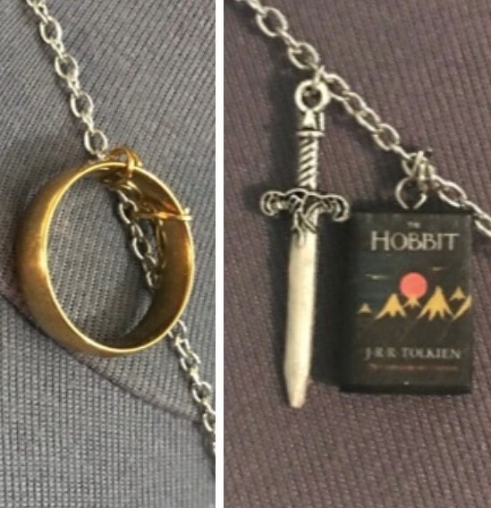 The Hobbit by J. R. R. Tolkien Handmade Literature Necklace - Etsy