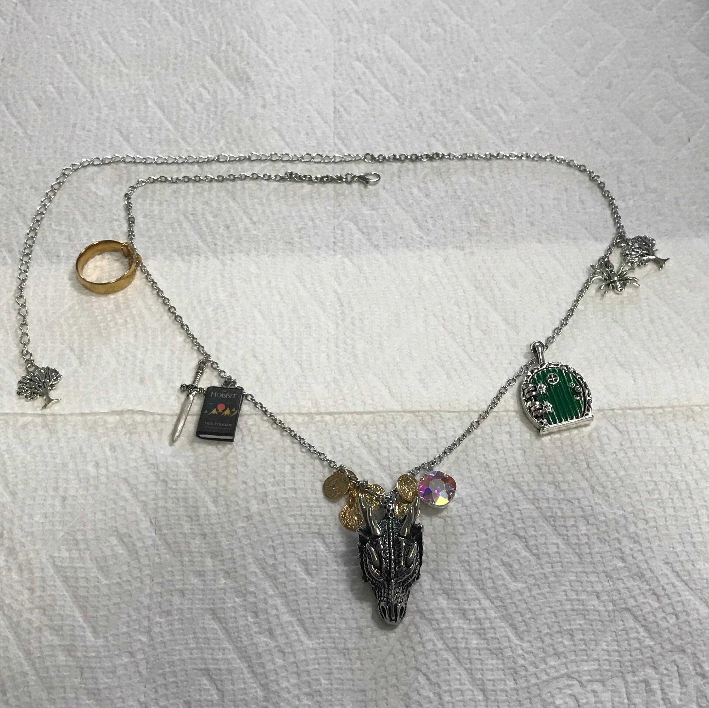 The Hobbit by J. R. R. Tolkien Handmade Literature Necklace - Etsy