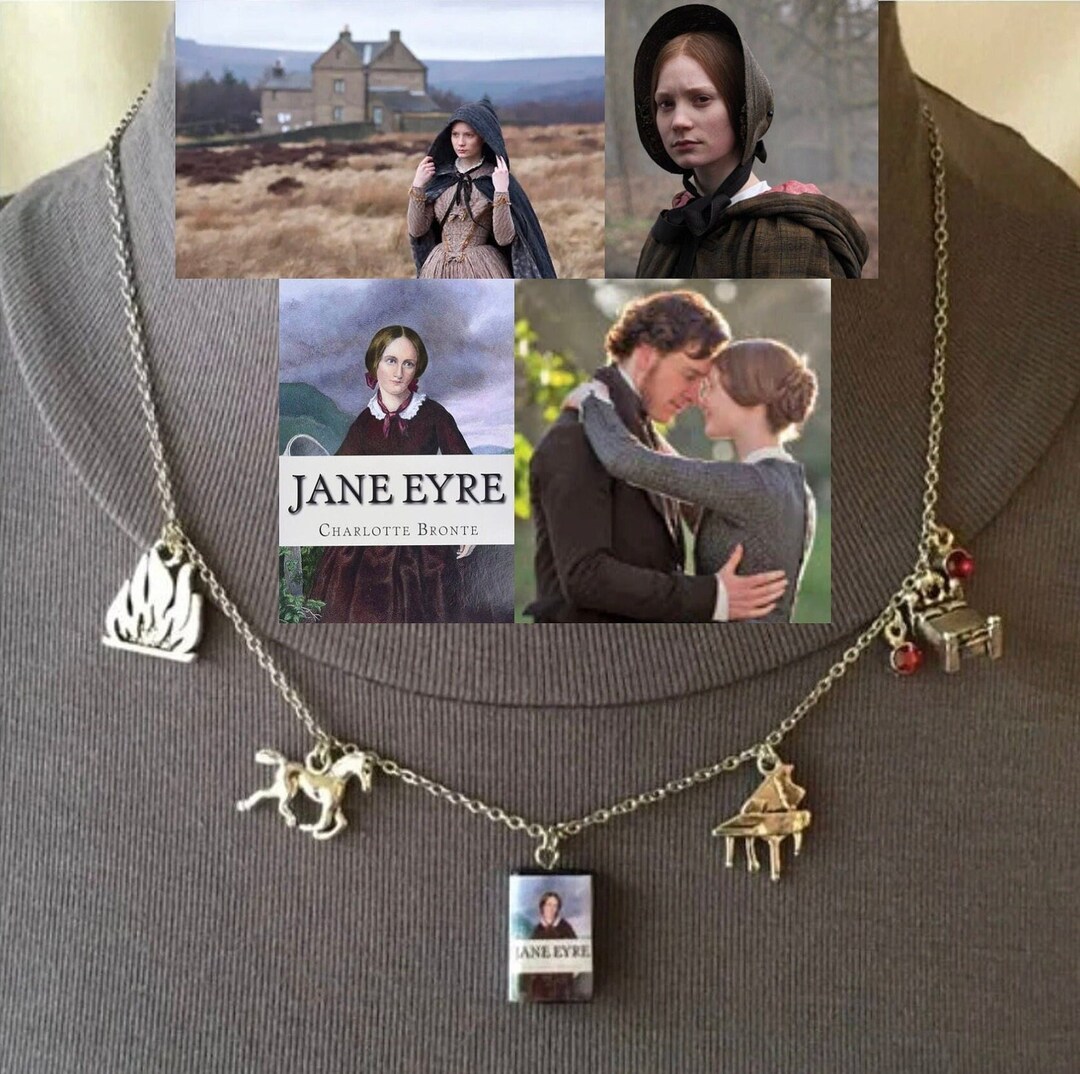 Jane Eyre by Charlotte Brontë Handmade Gothic Novel Literature Necklace ...