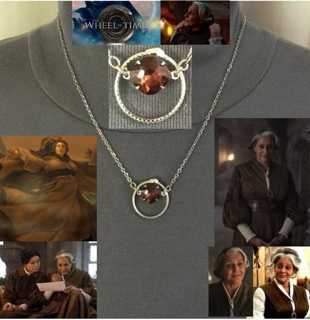 Verin's Necklace Wheel of Time Aes Sedai Brown Ajah Handmade Silver ...