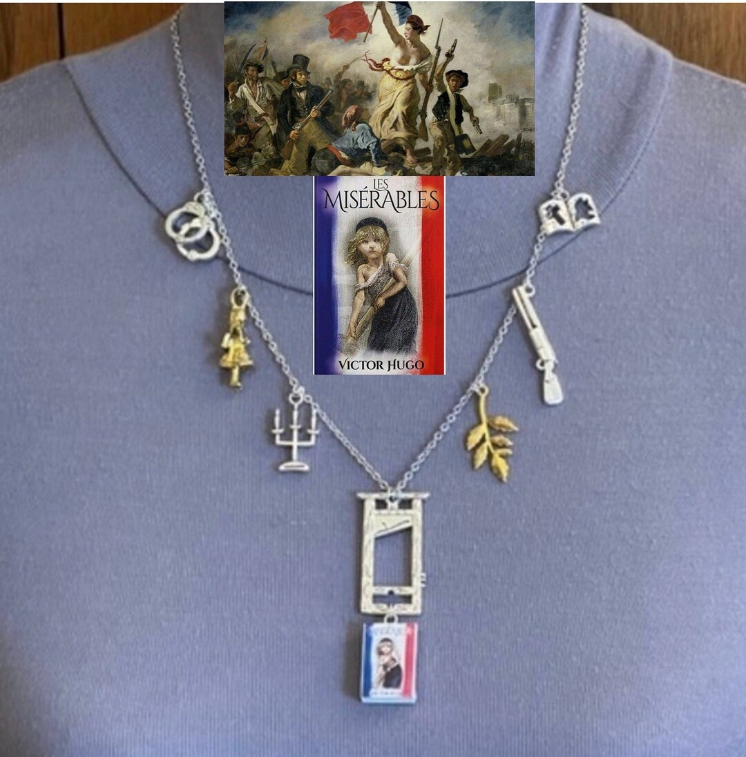 Les Misérables by Victor Hugo Handmade French Literature Necklace, Book ...