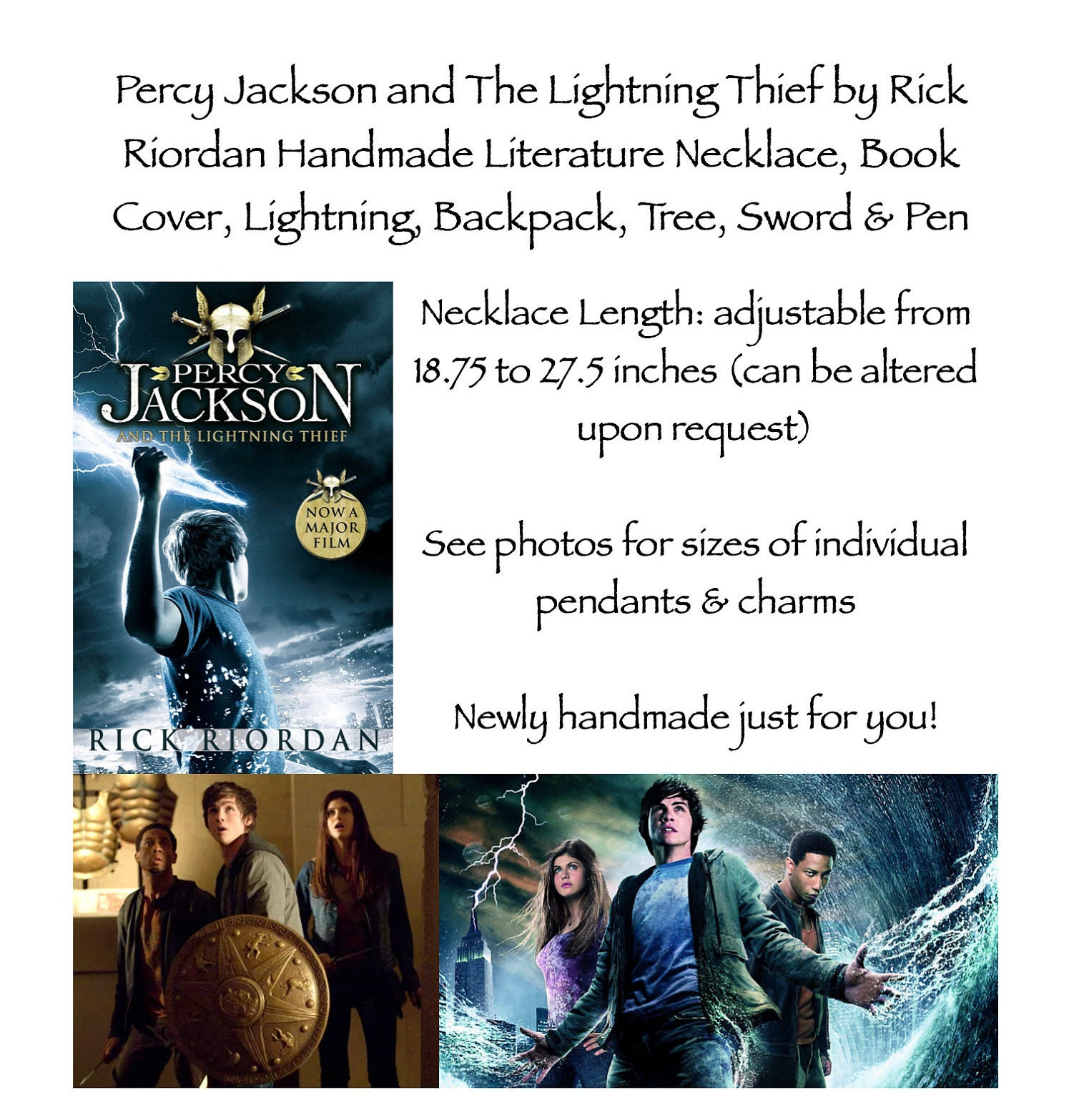 Percy Jackson the Lightning Thief by Rick Riordan Handmade YA ...