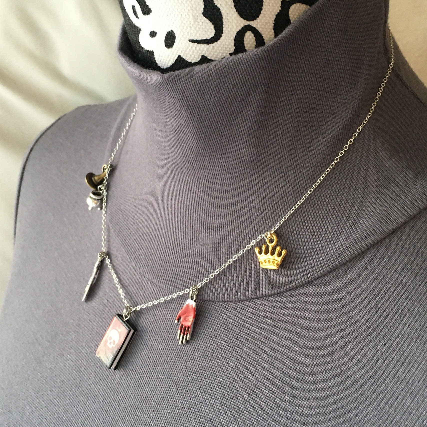 Macbeth by William Shakespeare Handmade Literature Charm Necklace, Book ...