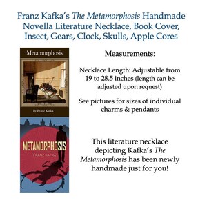 Franz Kafka the Metamorphosis Handmade Literature Necklace, Book Cover ...