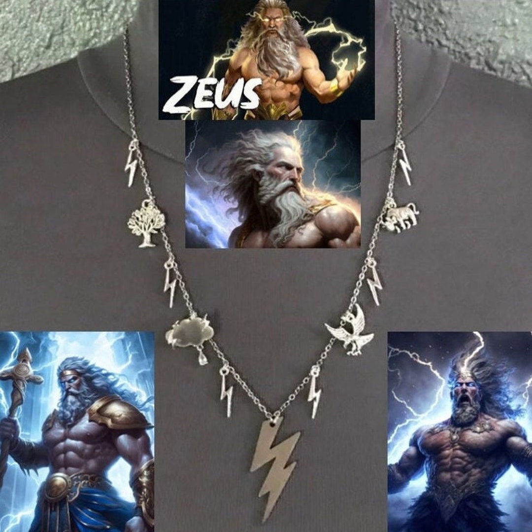 Zeus: King of the Gods Jupiter Greek Roman Mythology Handmade Necklace ...