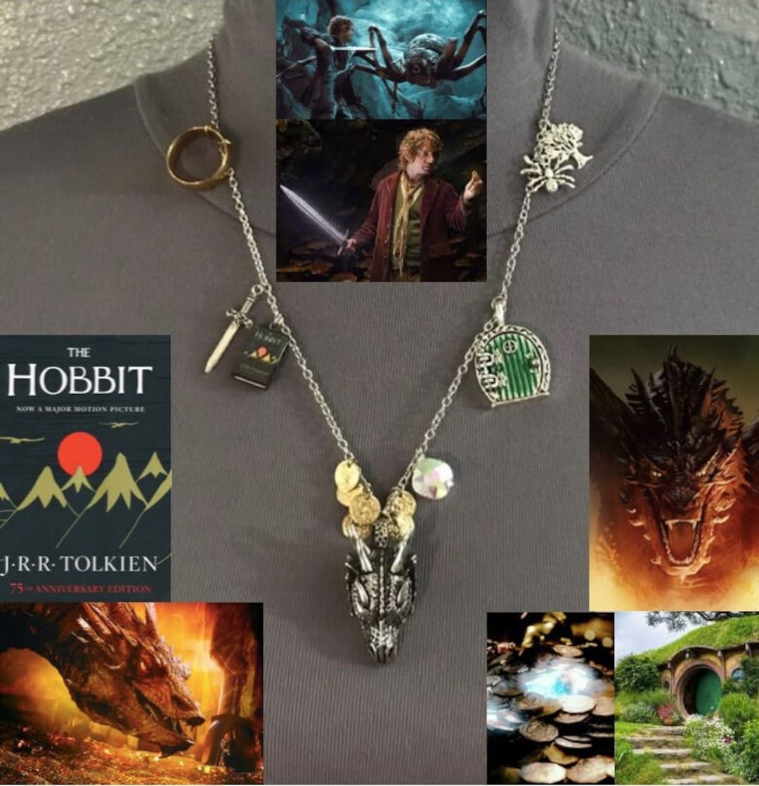 The Hobbit by J. R. R. Tolkien Handmade Literature Necklace - Etsy