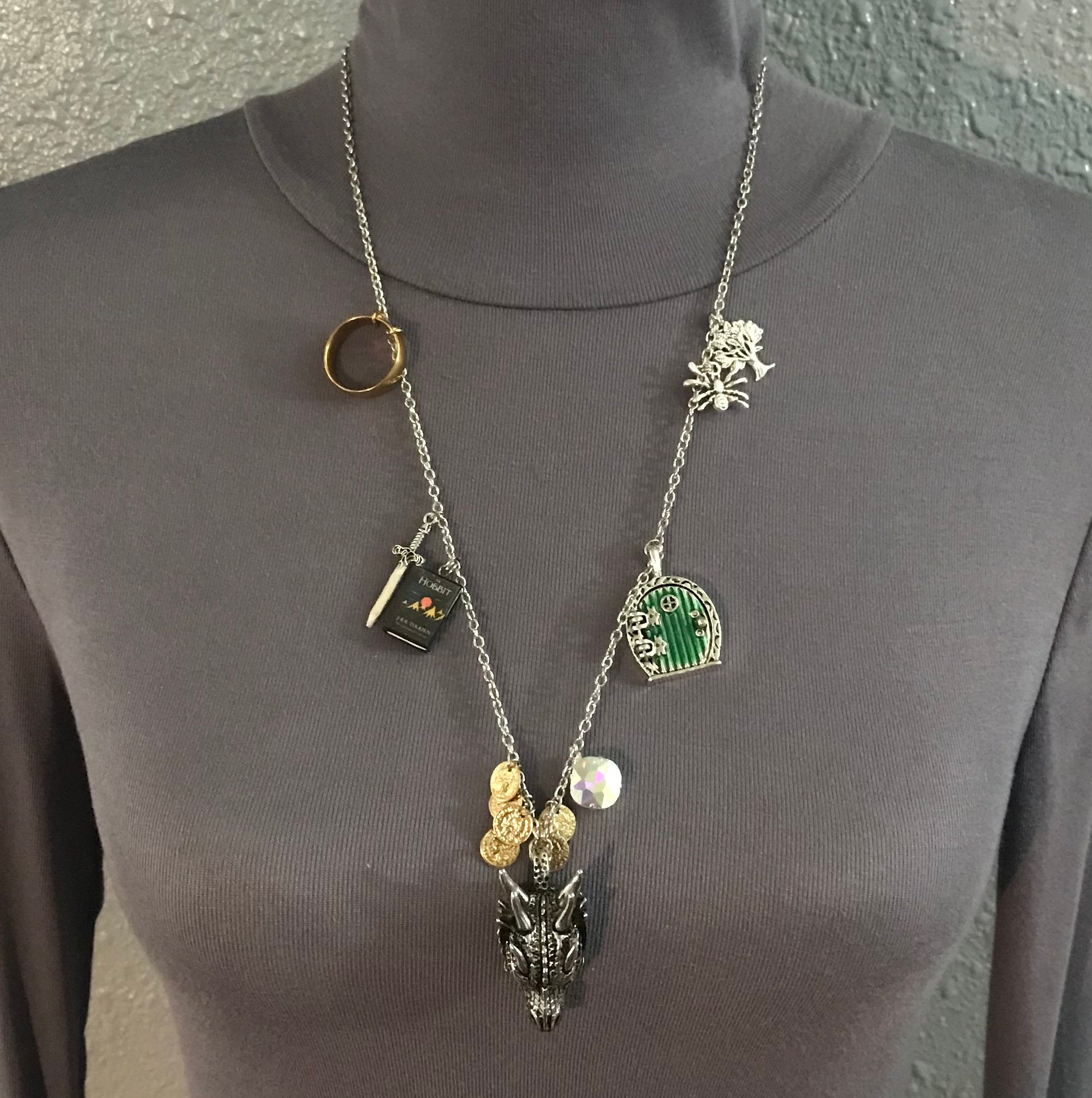 The Hobbit by J. R. R. Tolkien Handmade Literature Necklace - Etsy