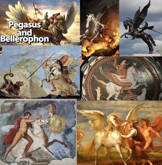 Pegasus And Bellerophon Greek Mythology