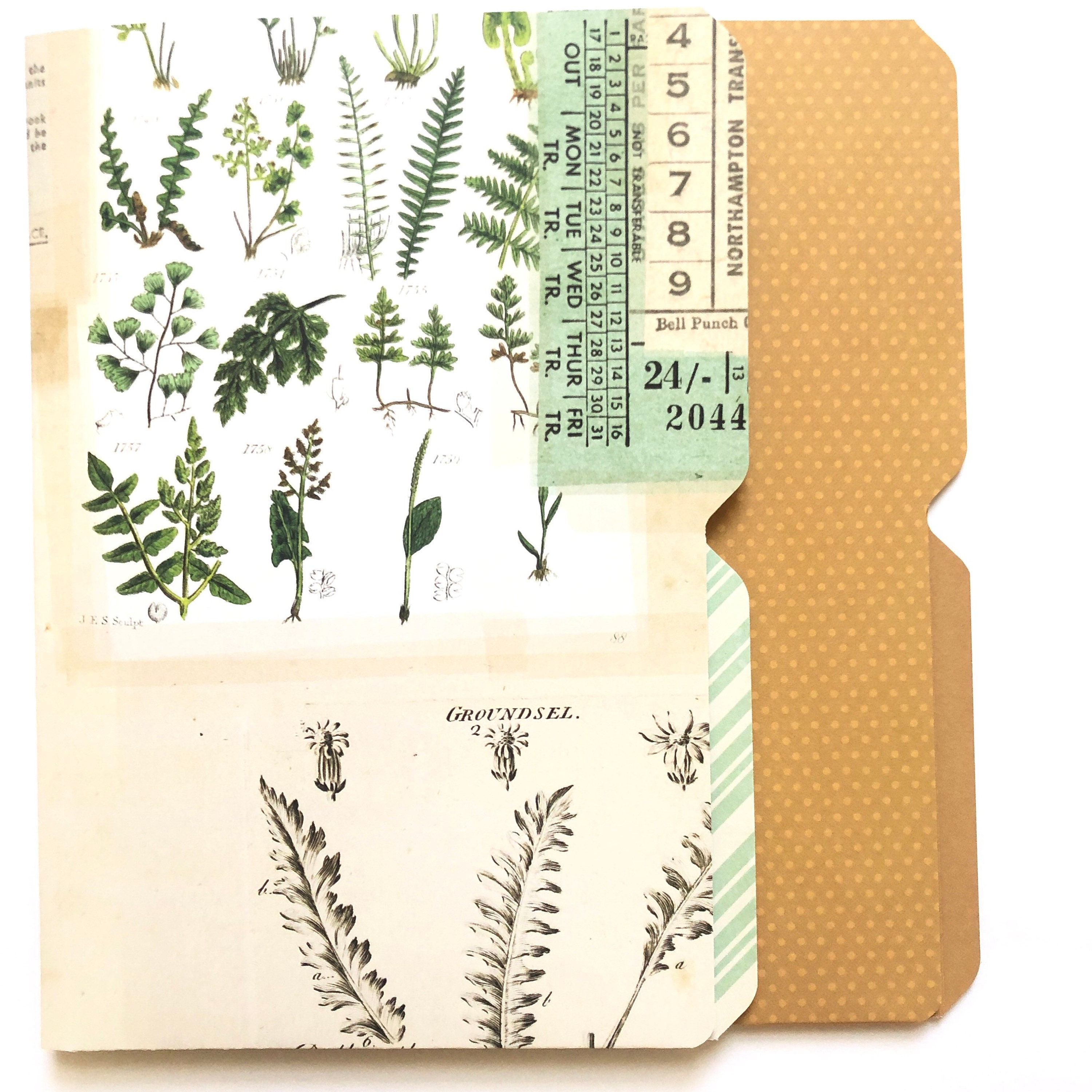 Planner Pocket Folder Divider Insert for A5 Travelers - Etsy