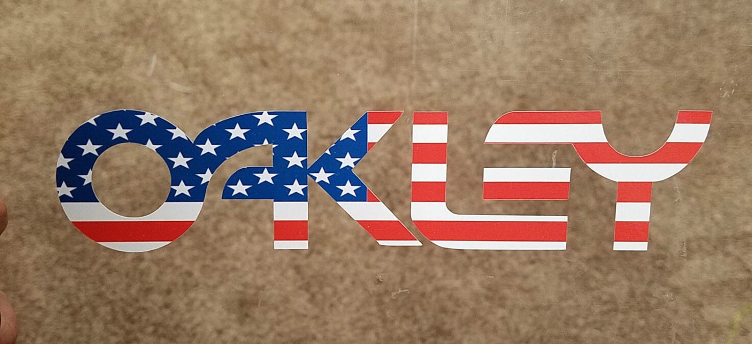 Oakley Logo American Flag Decal Sticker Ski Snowboard Goggles | Etsy