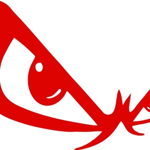 Eyes Decals Angry Funny Auto Car Bumper Window Vinyl Decal Sticker Jeep ...