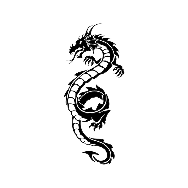 Wall Decal Dragon - Etsy