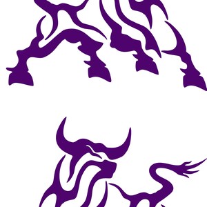 2x Bull Car Decals Vinyl Sticker Tribal Cow JDM Auto Bumper Window ...