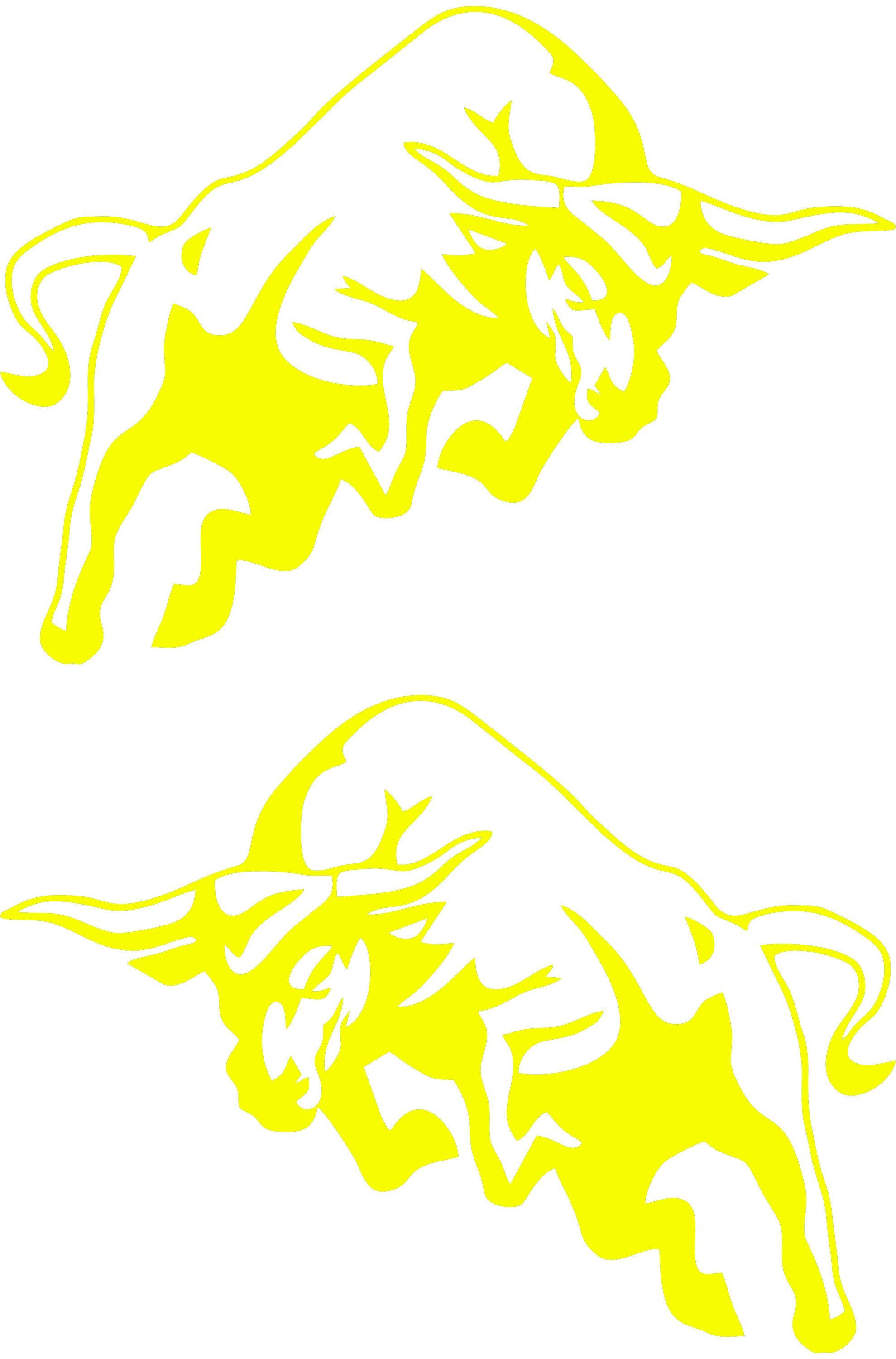 Buffalo Bull Cow Auto Bumper Window Vinyl Car Decals Sticker Truck ...