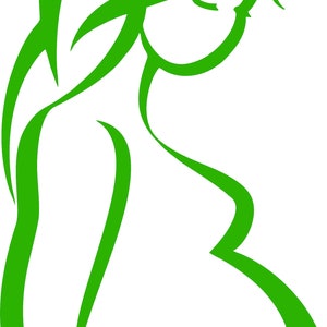 Pregnant Woman Baby on Board Auto Bumper Window Vinyl Decals Sticker ...