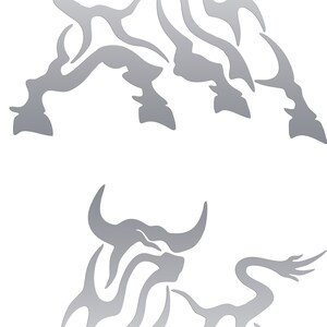 2x Bull Car Decals Vinyl Sticker Tribal Cow JDM Auto Bumper Window ...