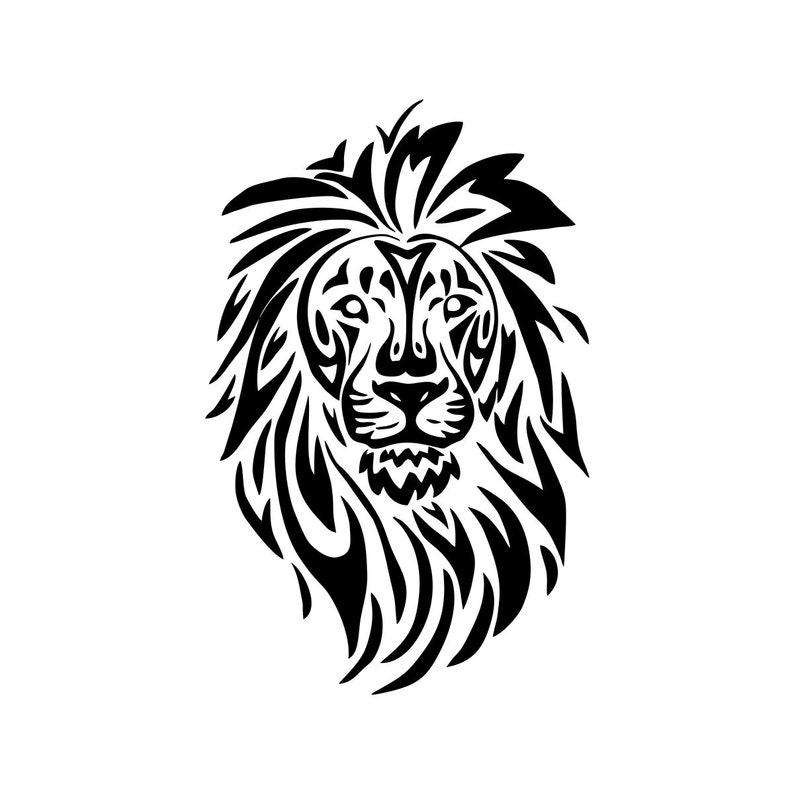 Lion Head Fire Funny Auto Car Bumper Window Vinyl Decal Sticker 3M DIY ...