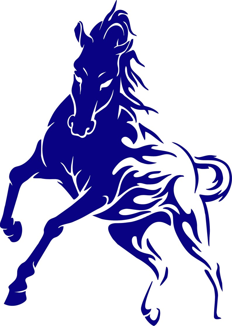 Mustang Vinyl Sticker Horse Window Decal Fire Funny Auto Car Bumper 3M ...