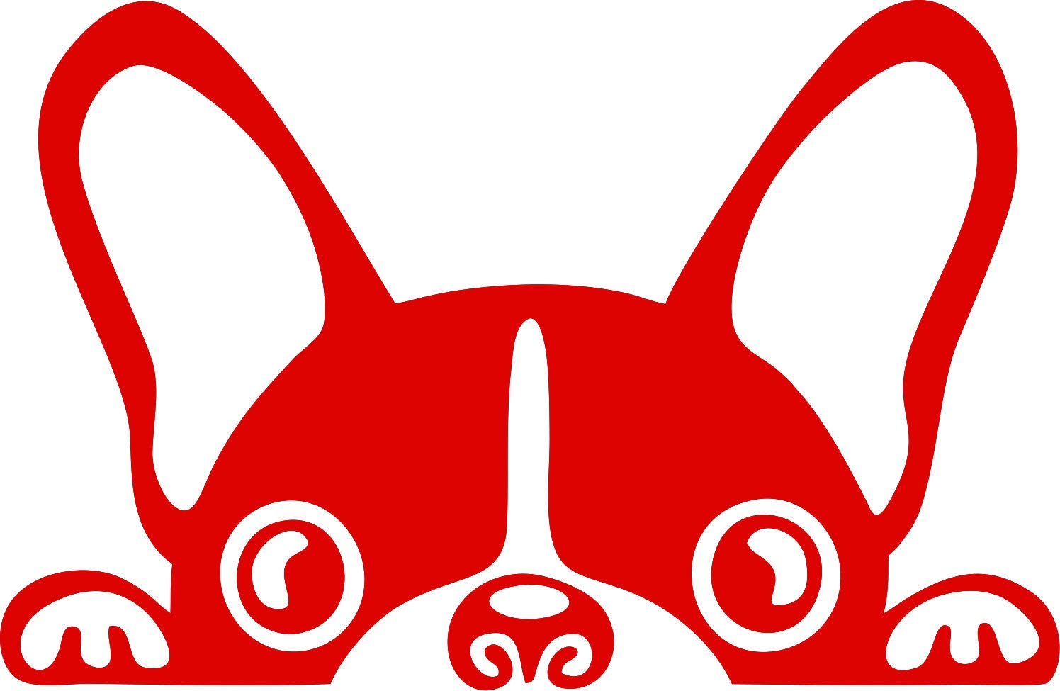 French Bulldog Decal Sticker Cute Fun Frenchie Dog Car Window Vinyl ...
