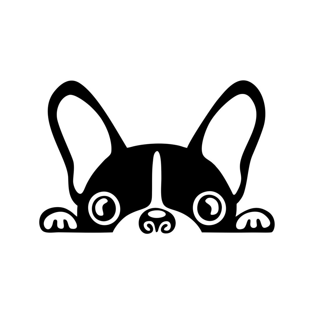 French Bulldog Decal Sticker Cute Fun Frenchie Dog Car Window Vinyl ...