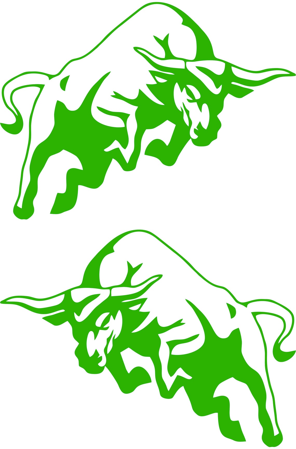 Buffalo Bull Cow Auto Bumper Window Vinyl Car Decals Sticker | Etsy