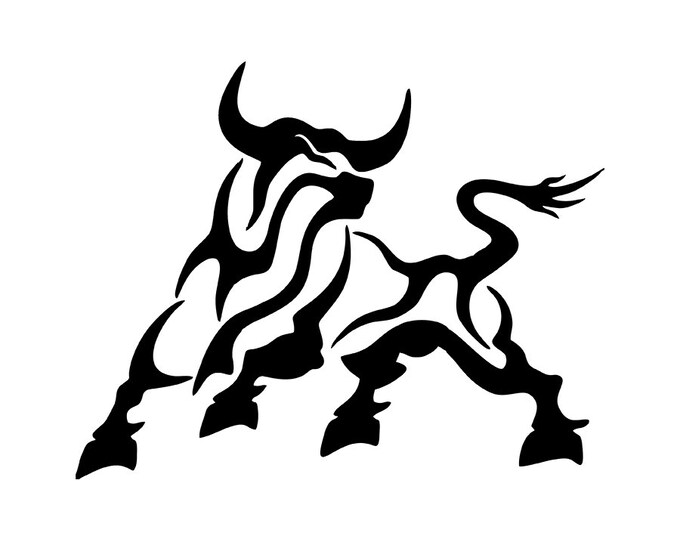 2x Bull Car Decals Vinyl Sticker Tribal Cow JDM Auto Bumper Window ...