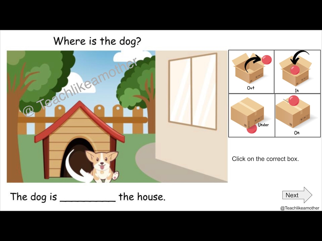 Intro to Prepositions of Place - Etsy
