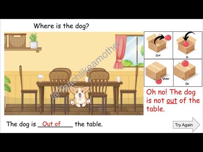 Intro to Prepositions of Place - Etsy