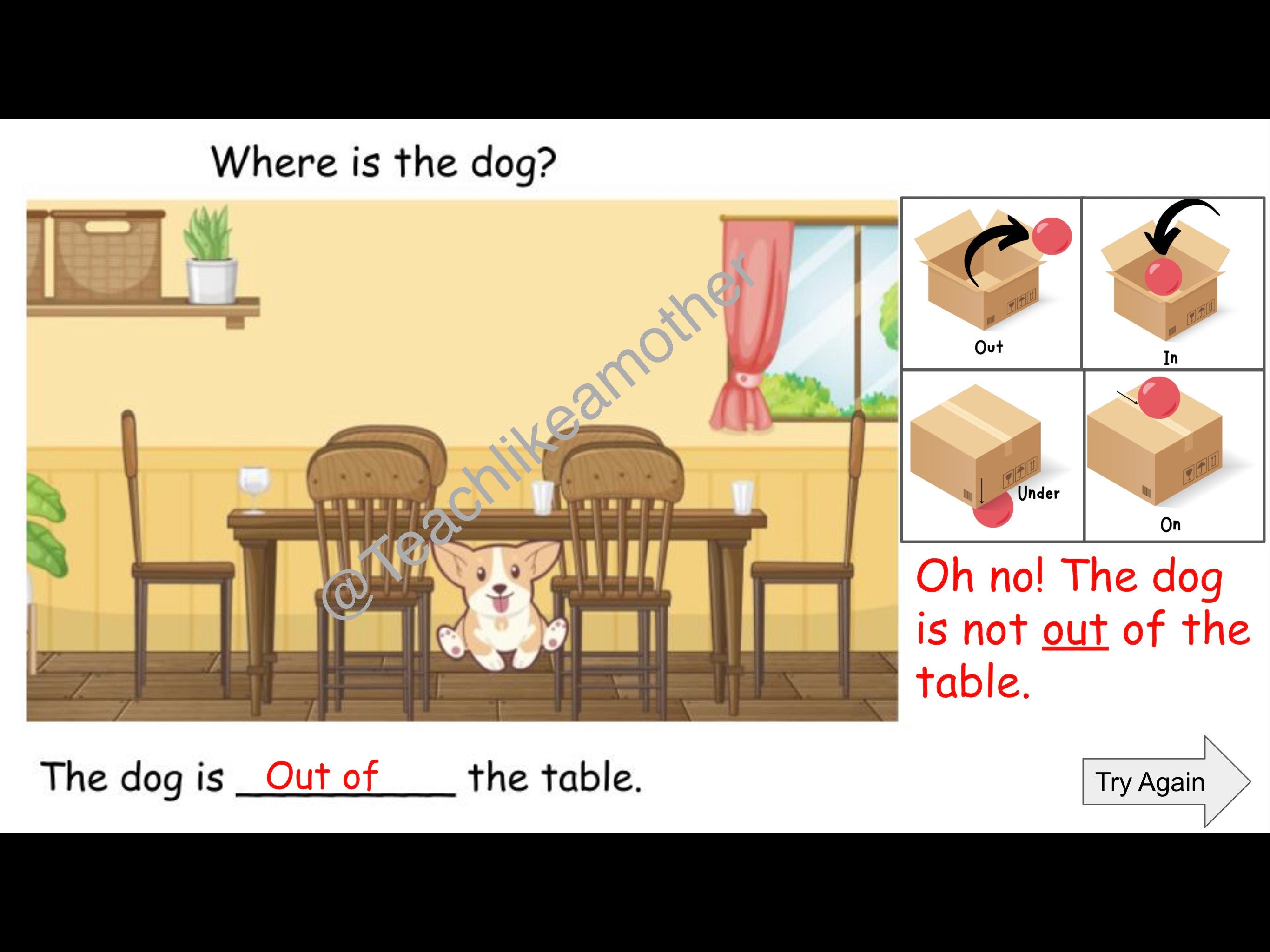 Intro to Prepositions of Place - Etsy