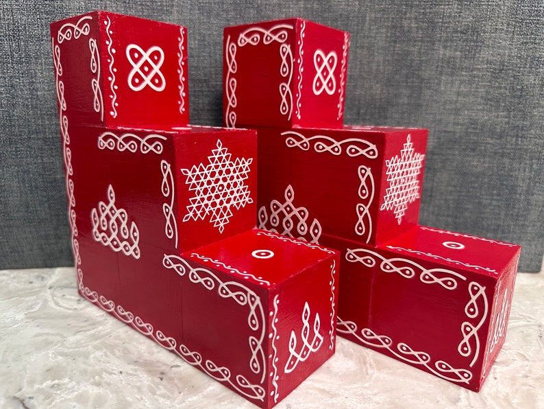 Diya Steps Stand Pair Home Decor Display Riser Kolam - Etsy