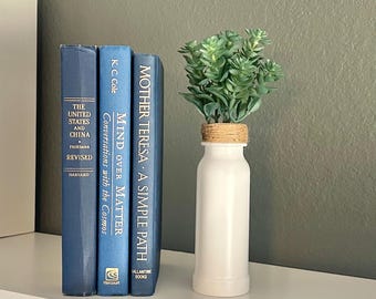 Decorative Blue Book Stack: Cozy Home Decor - Etsy