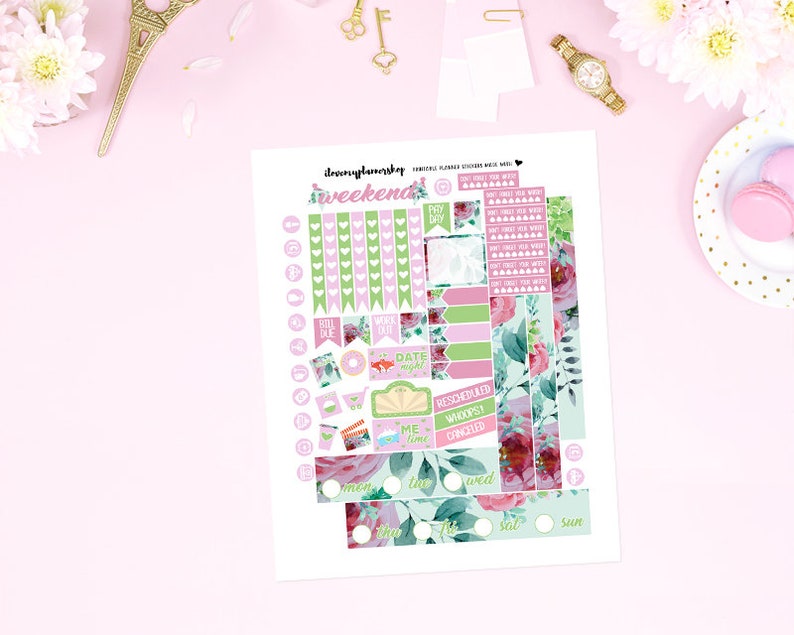 MAMBI Planner Printable Stickers Happy Planner Stickers Cut | Etsy