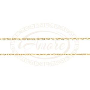 Solid Gold 1mm Rope Chain With Spring Ring Bracelet or - Etsy
