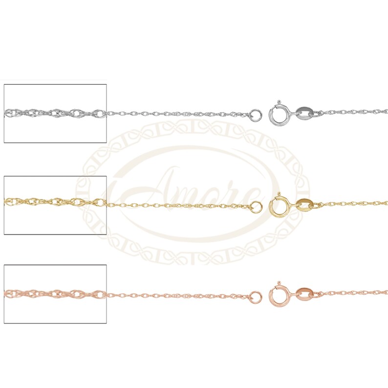 Solid Gold 1mm Rope Chain With Spring Ring Bracelet or - Etsy