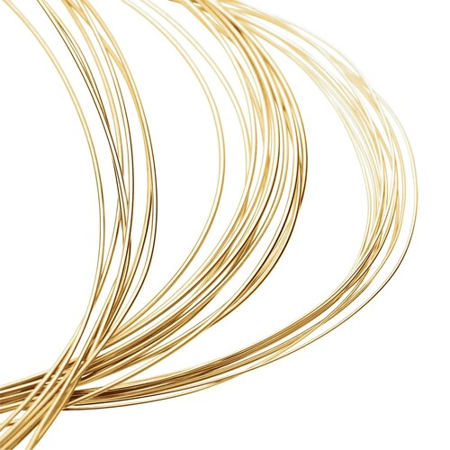 24K Pure .999 Gold Coiled Round Wire Half Hard 14GA 30GA - Etsy
