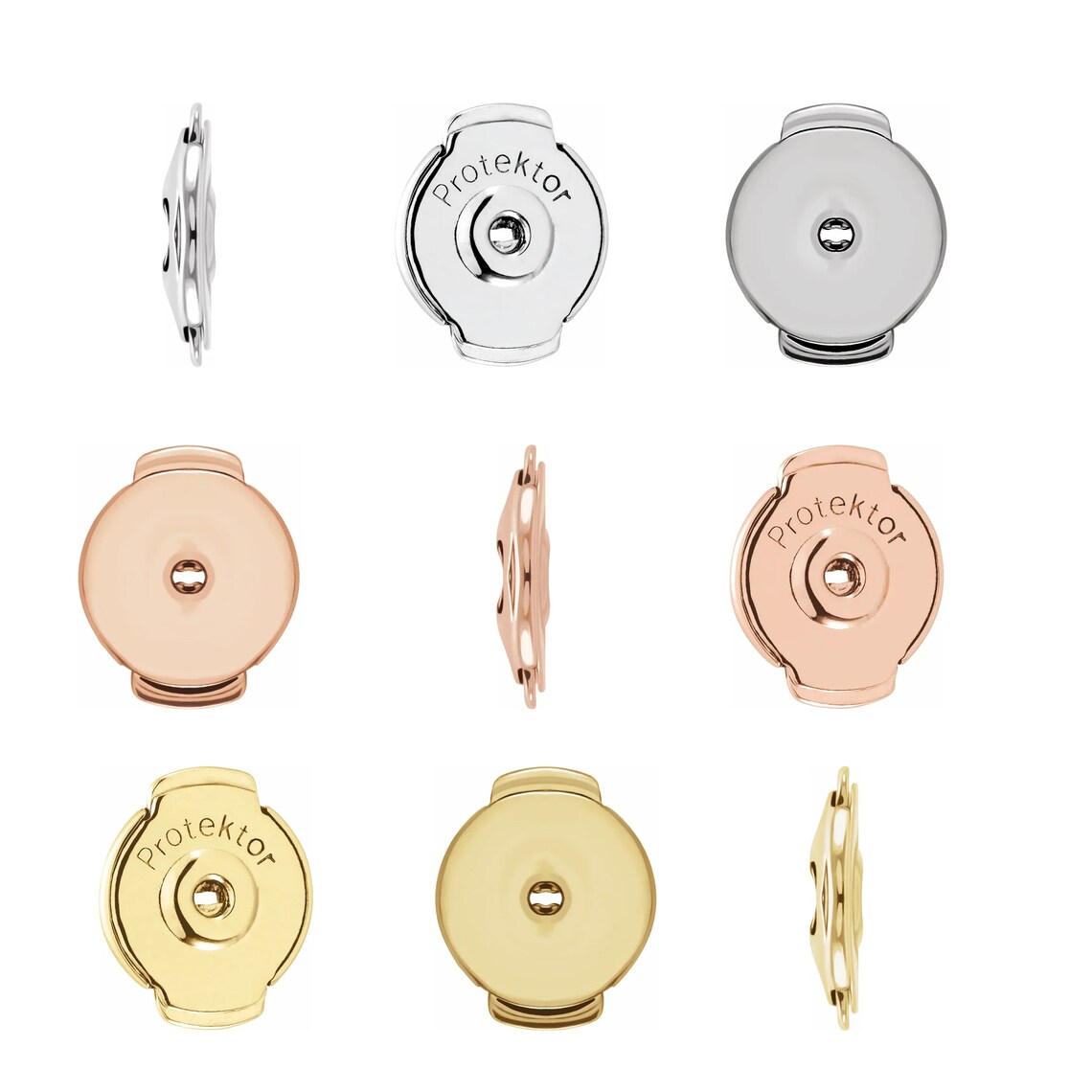 Protektor System Secure Earring Lock Back Post Set 14K 18K | Etsy