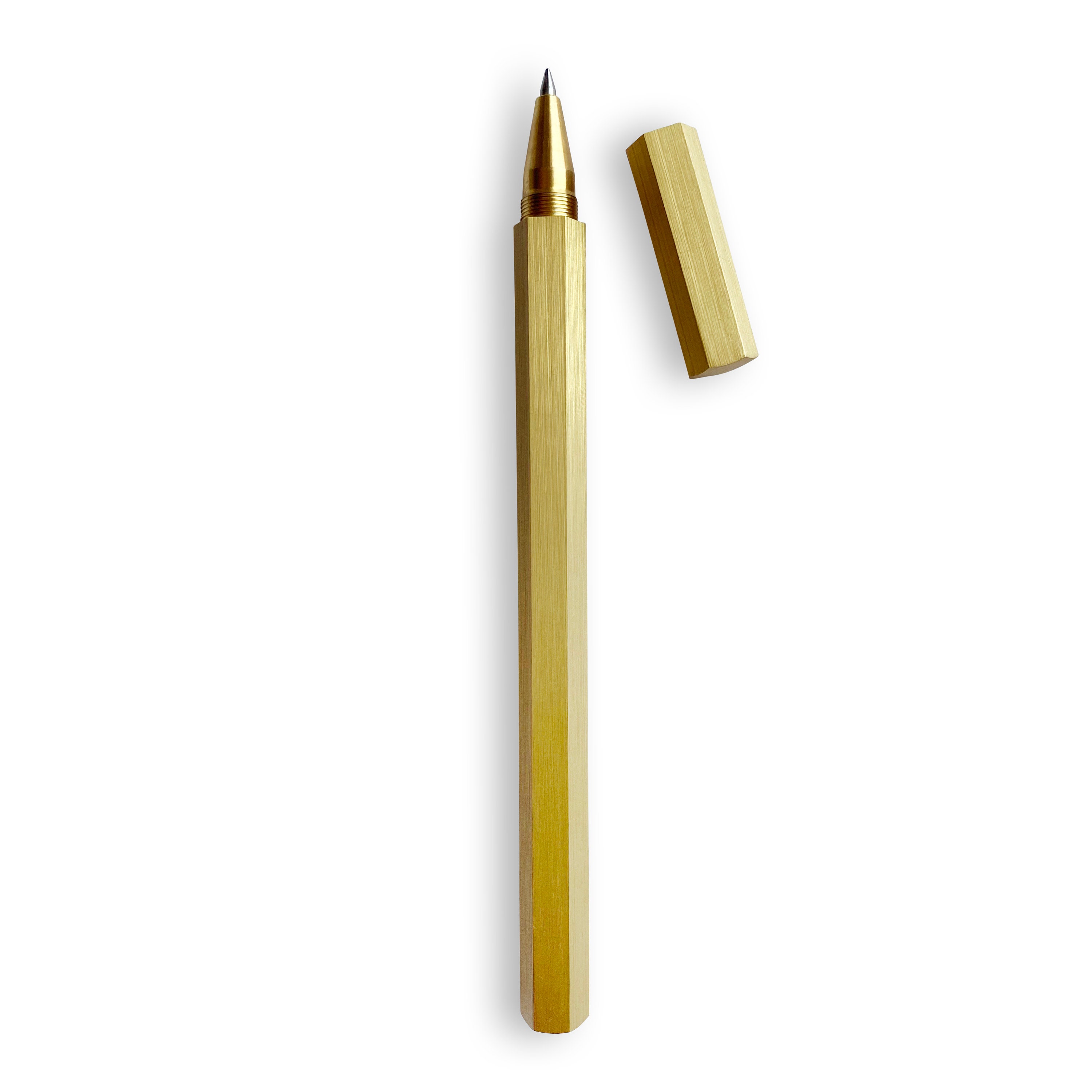 Vintage-style Brass Pen Gold Hexagon Pen Luxury Pen - Etsy