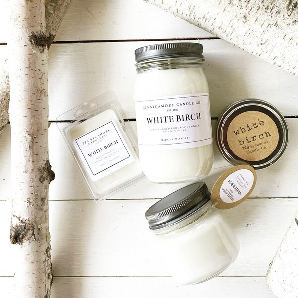 Birch Candles - Etsy