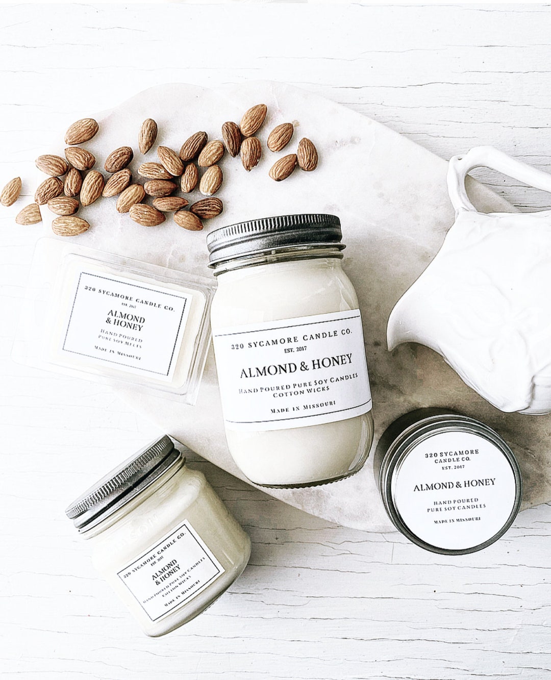 Almond & Honey Hand Poured Pure Soy Candles and Melts - Etsy