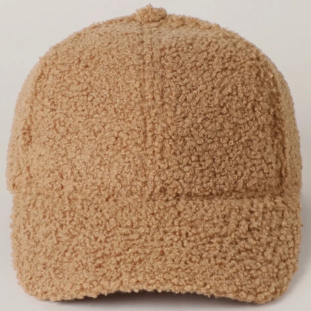 Sherpa Baseball Cap: Teddy Bear Style, Adjustable Hat - Etsy