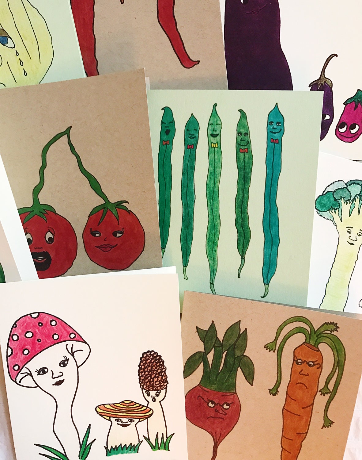 Mix and Match Set of 15 Notecards and Envelopes - Etsy