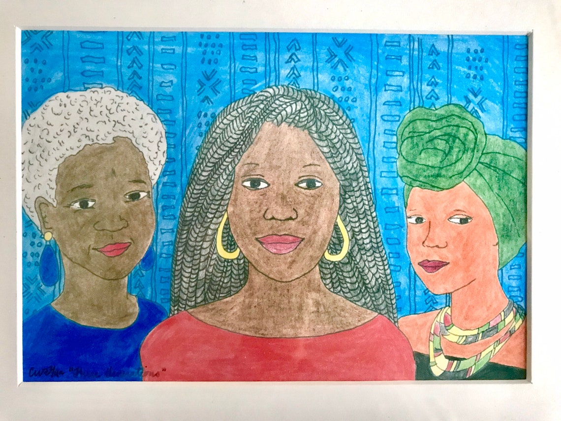 Three Generations - 8x10 Inch Beautiful African American Women ...