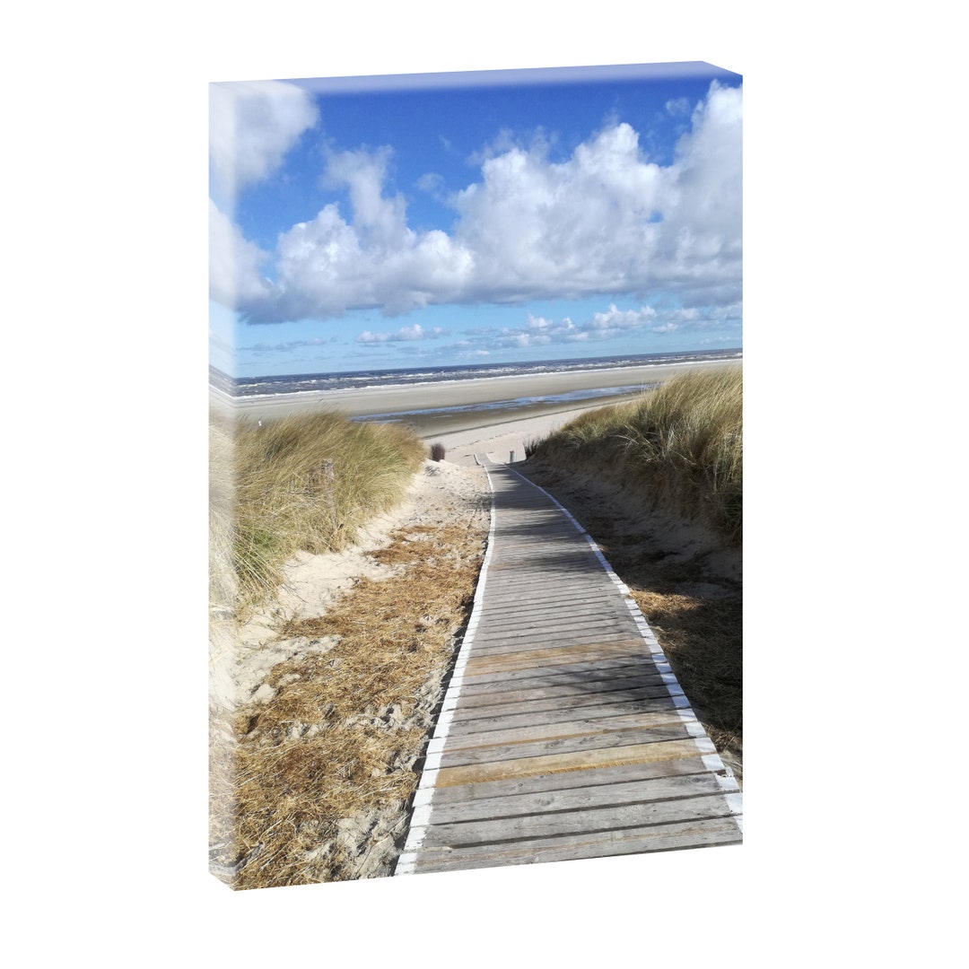 Weg zum Strand Bild Strand Meer Keilrahmen Leinwand Poster XXL - Etsy ...