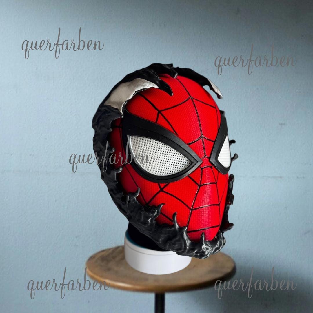 Spiderman Venom, 3d Mask, Helmet, Cosplay - Etsy